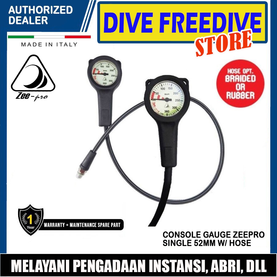 Jual Console Pressure Gauge Single Zeepro Single Tempered 52mm SPG ...