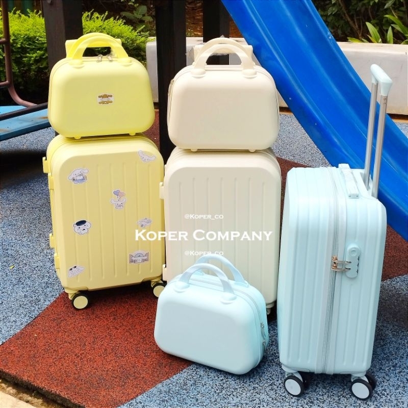 Jual Giel Koper FREE Beauty Case / Koper Travel USB Port Charging ...