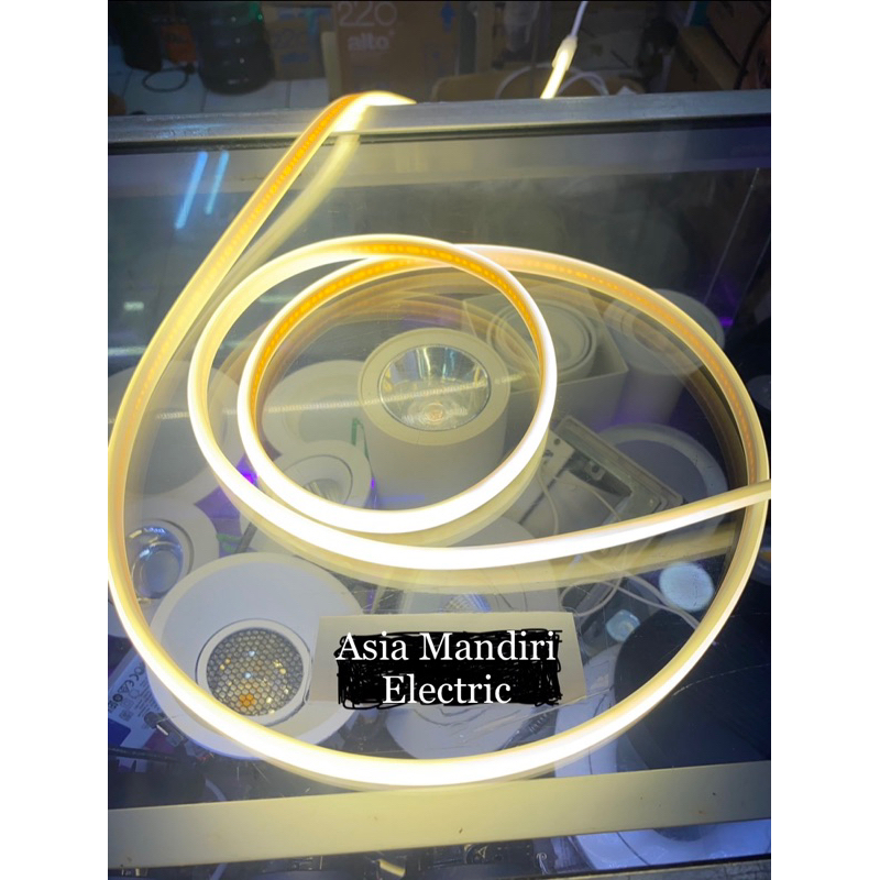 Jual Led Strip COB 220V Warm White CRI90 Flexibel Dotless | Shopee ...