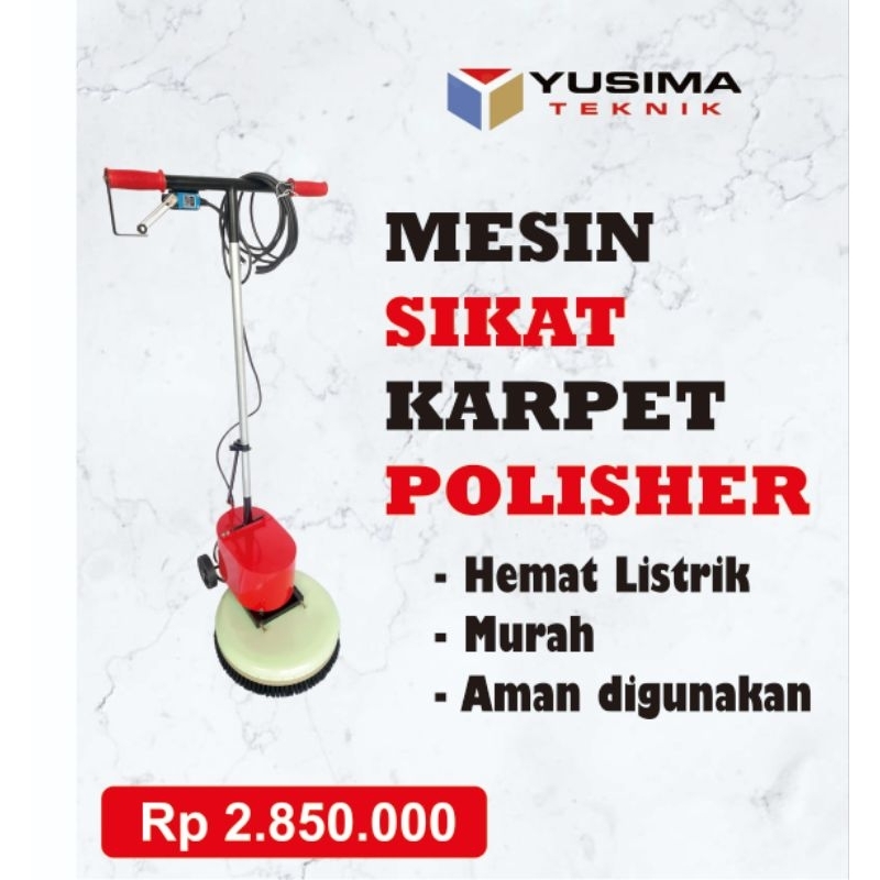 Jual Mesin sikat karpet / polisher karpet / sikat karpet murah Yusima ...