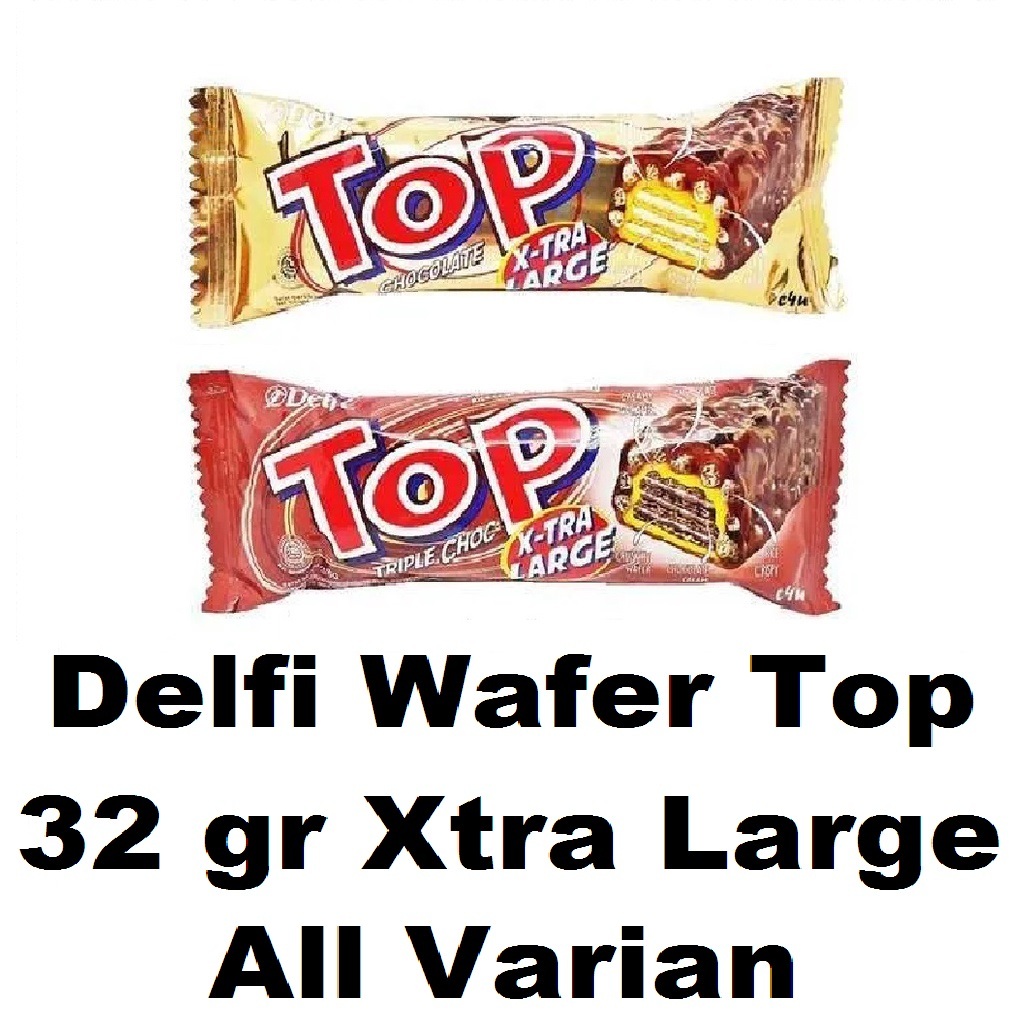 Jual Delfi Wafer Top 32 gr Xtra Large Coklat All Varian | Shopee Indonesia