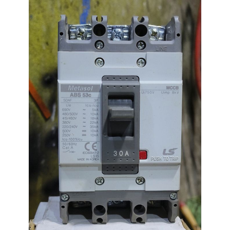 Jual MCCB LS ABS/ABE 3p 10A 30A 40A 50A 75A 100A | Shopee Indonesia