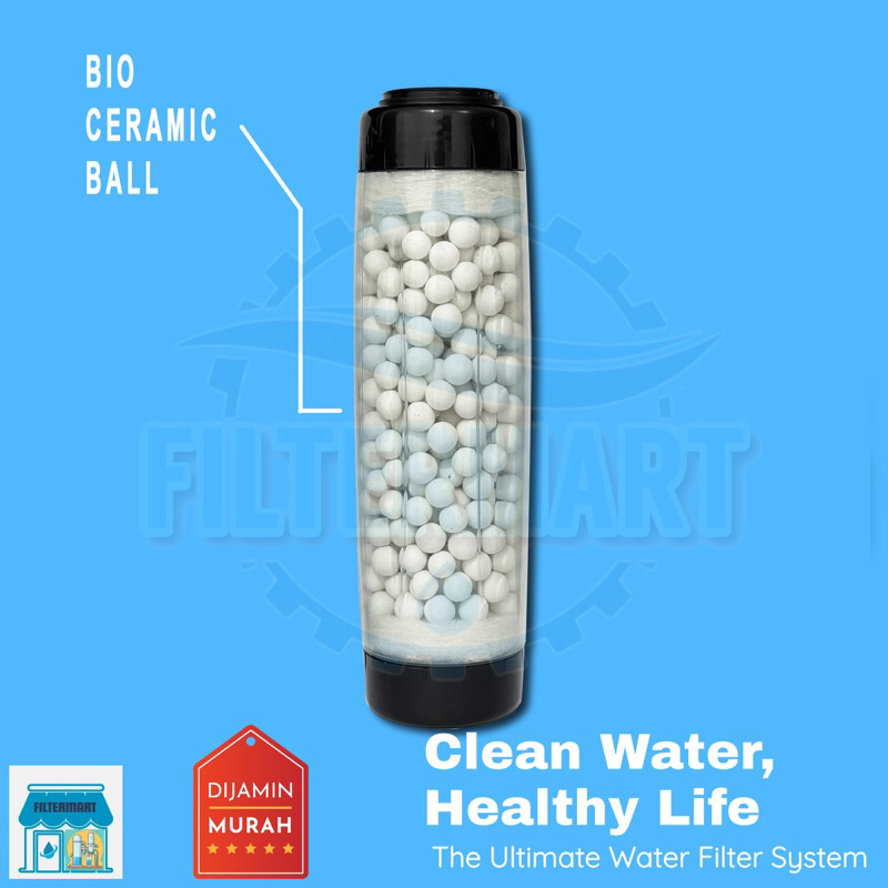 Jual CATRIDGE REFILL FILTER AIR ISI BIO KERAMIK CERAMIC BALL 10” 10 ...