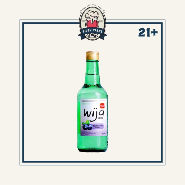 Jual WIJA Soju Blueberry Six Times Distilled Less Hangover 360ml ...