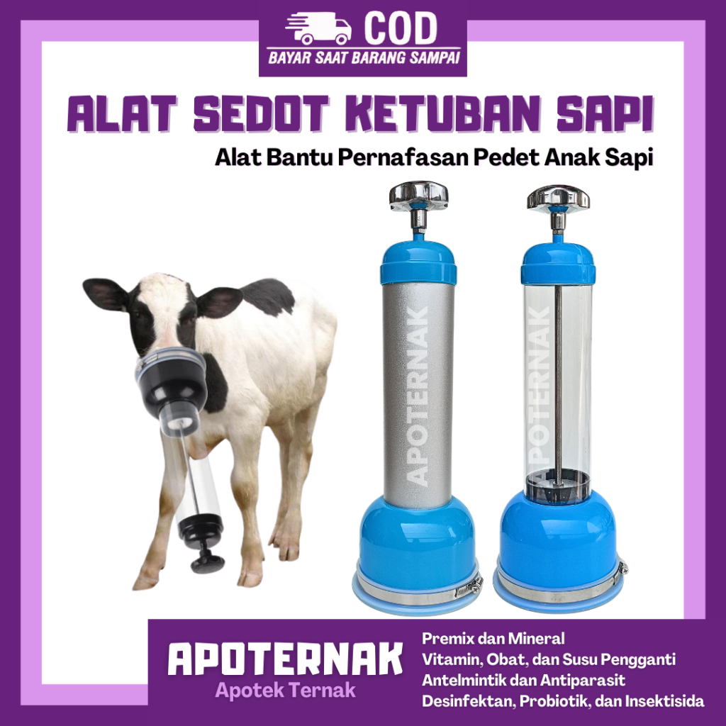 Jual ALAT SEDOT CAIRAN KETUBAN PEDET SAPI - Alat Bantu Pernafasan Pedet ...