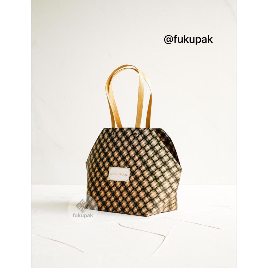 Jual Tas Hamper Eid Mubarak (10pcs) kotak box idul fitri goodie bag ...