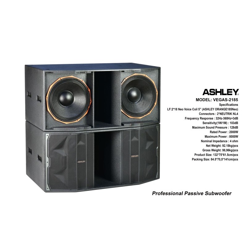 Jual speaker subwoofer ashley vegas 2185 vegas2185 plus packing kayu ...