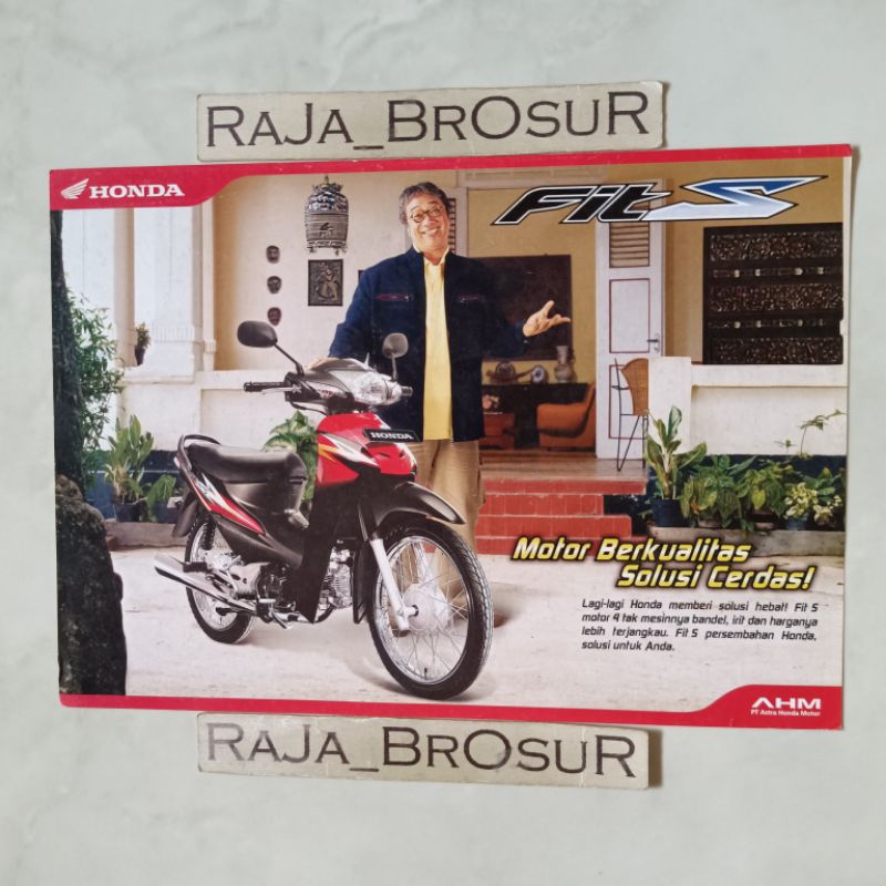 Jual Poster brosur katalog flyer jadul lawas Honda Supra Fit S 2007 | Shopee Indonesia