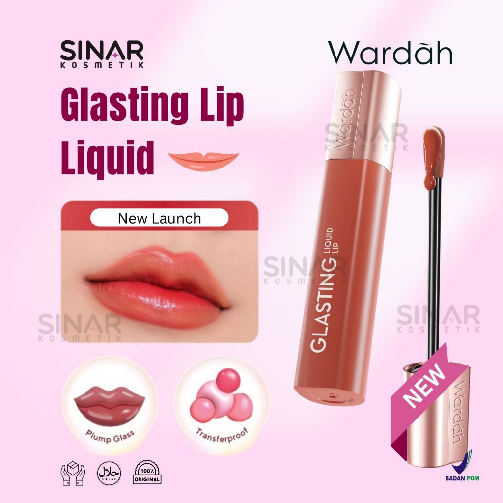 Jual [NEW SHADE!] Wardah Glasting Liquid Lip - Hi - Pigmented Glass ...