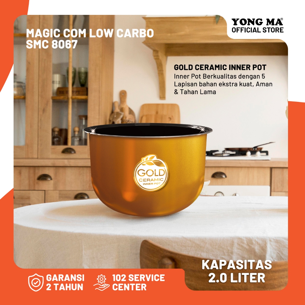 Jual YONG MA Magic Com Digital Rice Cooker Low Carbo SMC 8067(2.0LT ...
