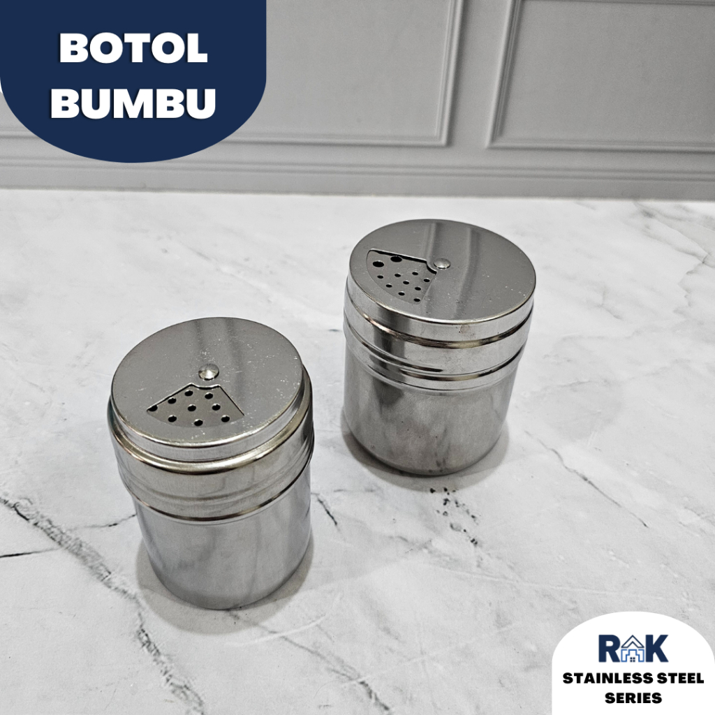 Jual RAK - Botol Bumbu Berlubang Wadah Bumbu Stainless Botol Bumbu ...