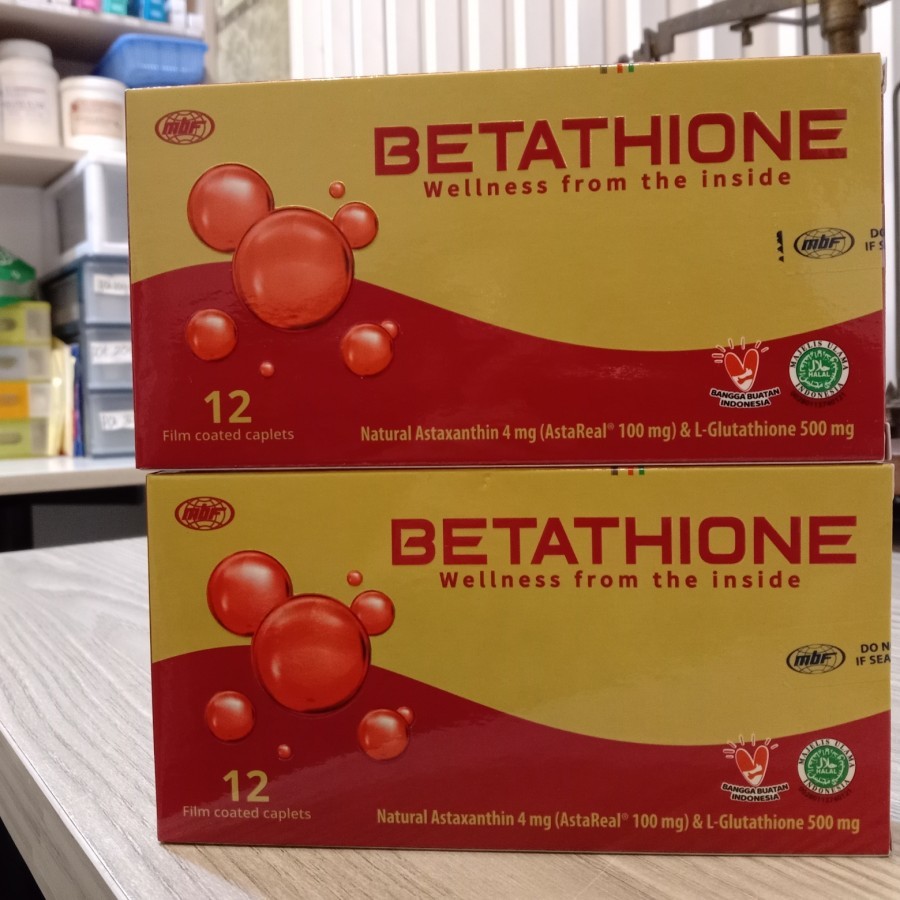 Jual Betathione Kaplet - Suplemen Antioksidan PER BOX @ 12 | Shopee ...