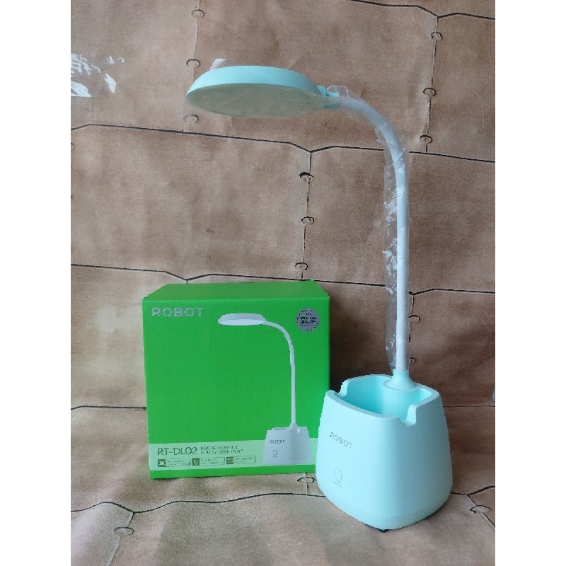 Jual ROBOT RT-DL02 RECHARGEABLE STUDY DESK LAMP Pen Container And ...