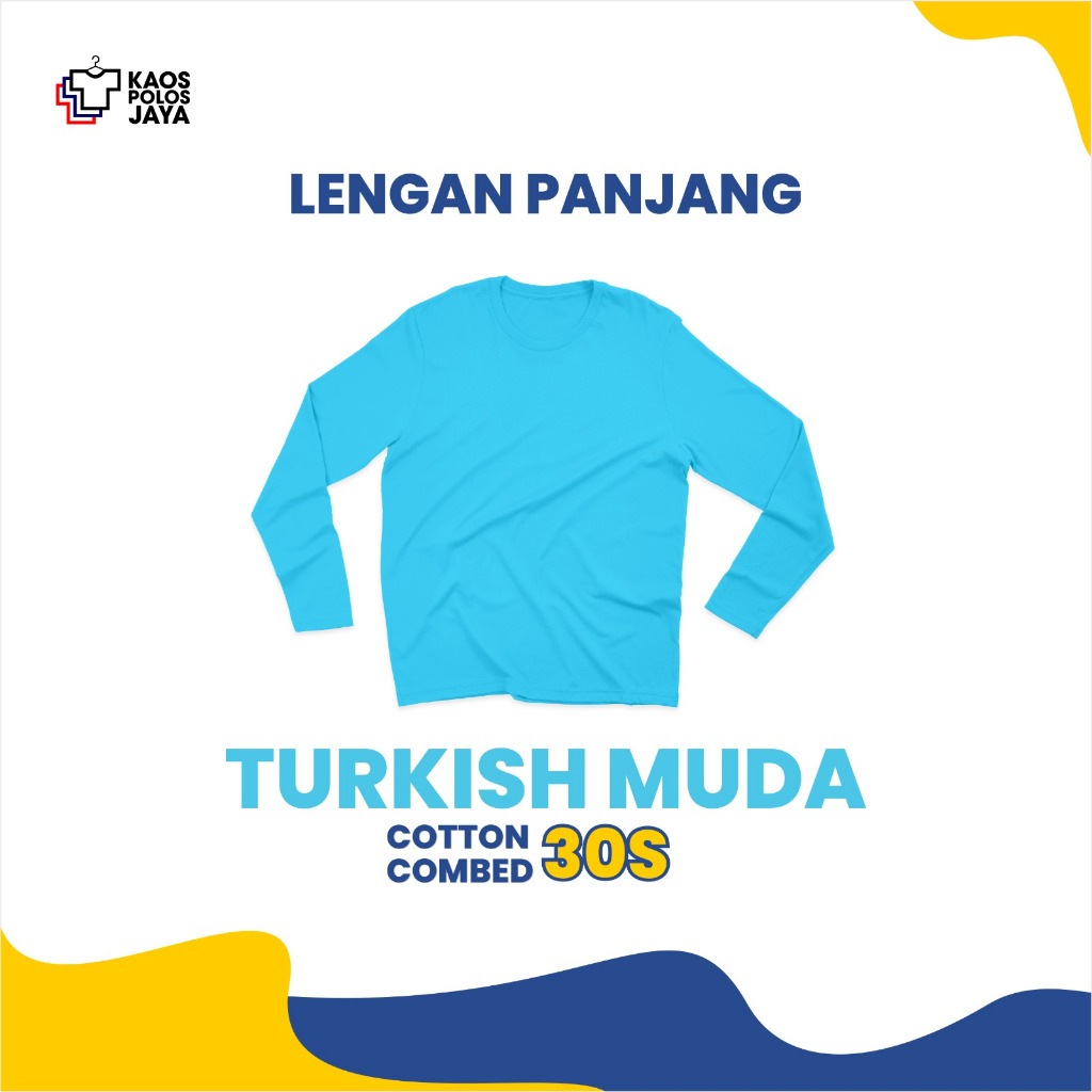 Jual KAOS PANJANG TURKISH MUDA KAOS POLOS PRIA PANJANG/ KAOS WANITA ...