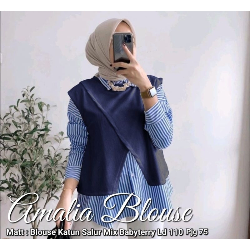 Jual AMALIA BLOUSE / BAJU WANITA TERBARU KEKINIAN / ATASAN WANITA ...