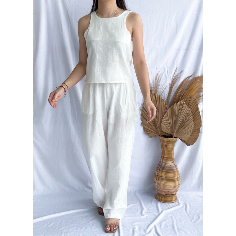 Jual ALEMA ONE SET - SETELAN LINEN CASUAL BASIC / ONE SET POLOS OFFICE ...