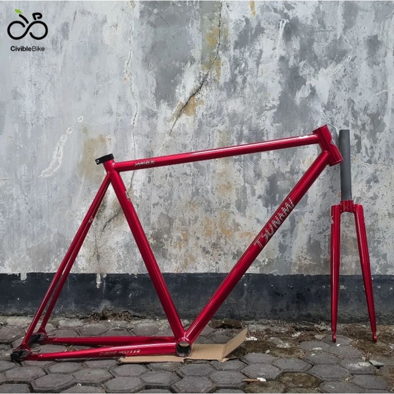 Jual Frameset Tsunami SNM4130 Full Chromoly Fixie Singlespeed | Shopee ...