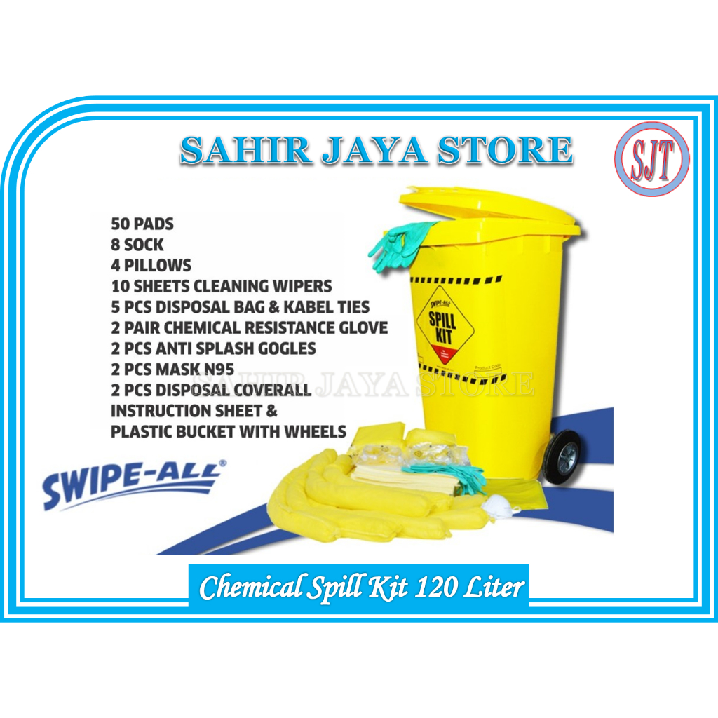 Jual CHEMICAL SPILL KIT 120L SWIPE-ALL C89 Kemasan Box Harga Murah ...