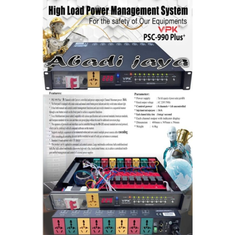 Jual Power Sequencer vpk psc990 plus / psc 990 plus high load power | Shopee Indonesia