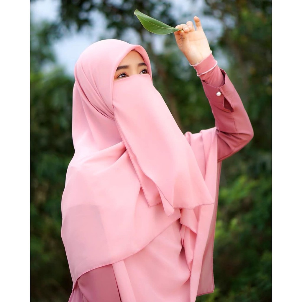 Jual Cadar + Jilbab Segi Empat Ukuran130cm / Ukuran 150cm Hijab + set ...