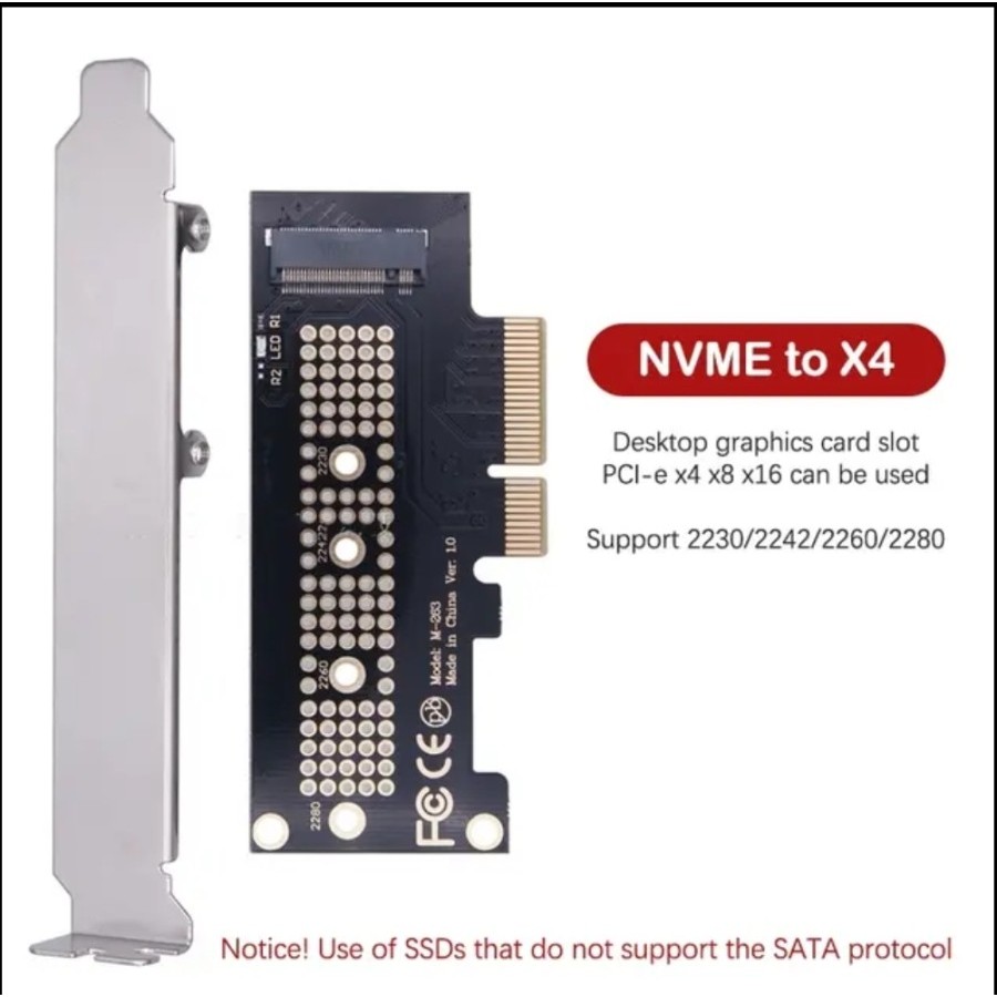 Jual Adapter Adaptor Card M.2 NVME SSD To PCI PCIE PCI-E 4.0 X4 X8 X16 | Shopee Indonesia