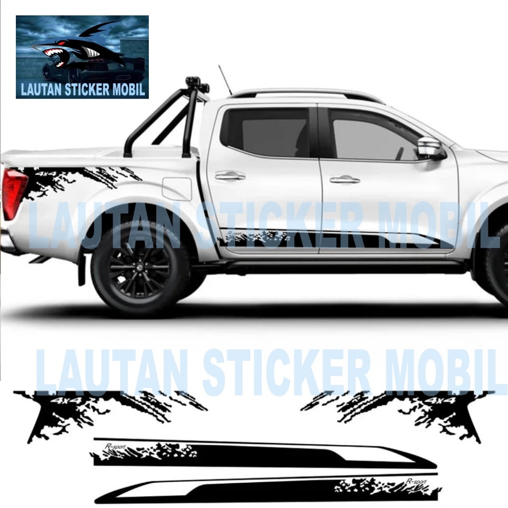 Jual cutting sticker mobil hilux stiker sticker list tanpa tulisan ...