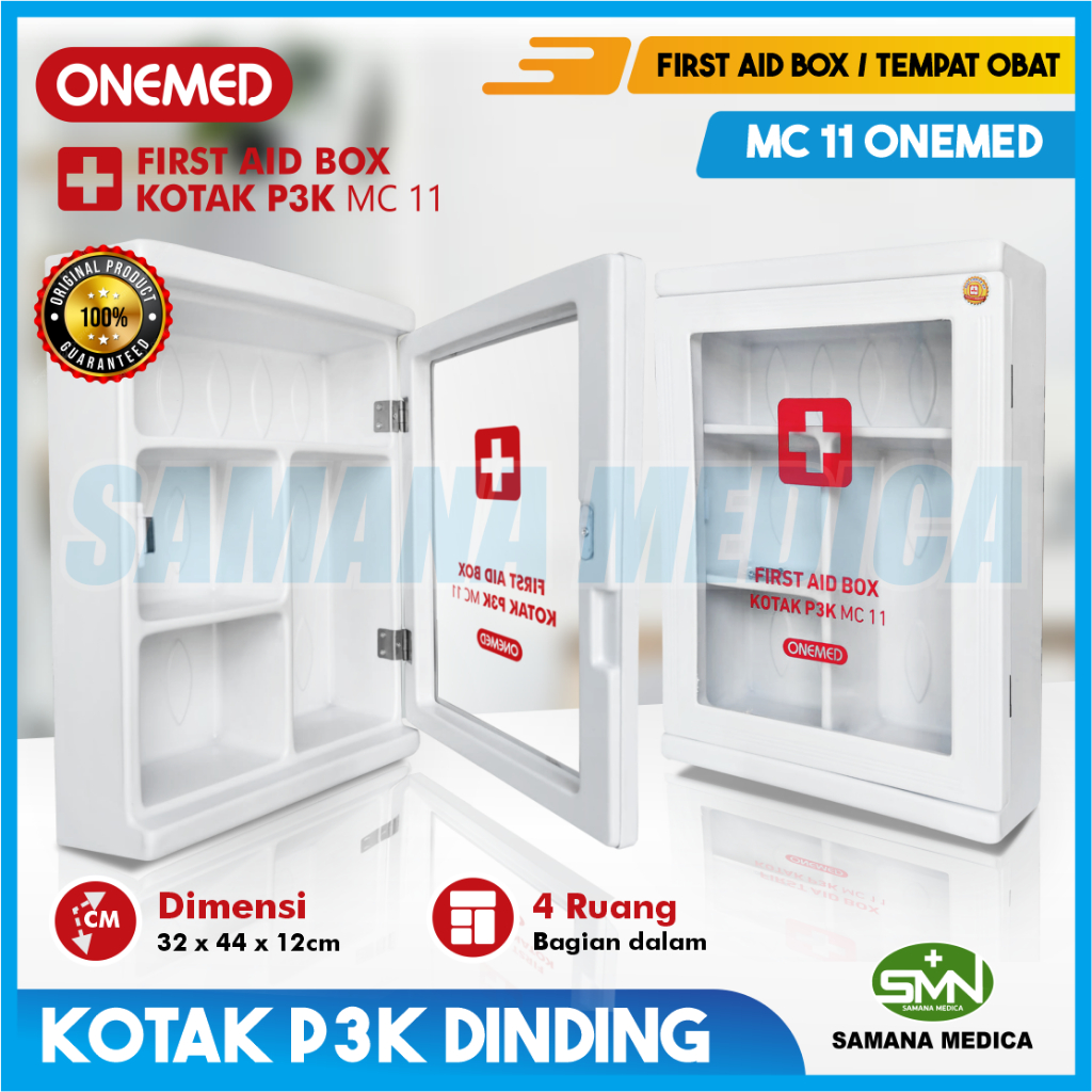 Jual Kotak P3K MC 11 ONEMED - First Aid Box - Kotak P3K Dinding ...
