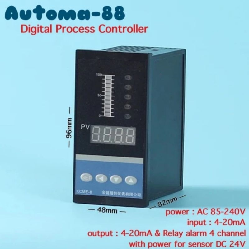 Jual Digital Level Controller Indicator Input 4-20mA Out Relay | Shopee Indonesia