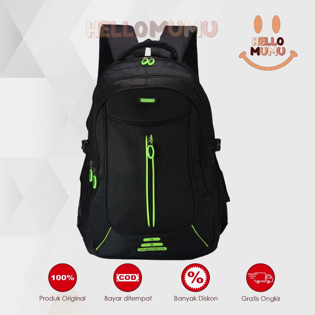 Jual Hellomumu Backpack HAIBOWEIYE BAG/ Ransel Haibowy - HM142 | Shopee ...