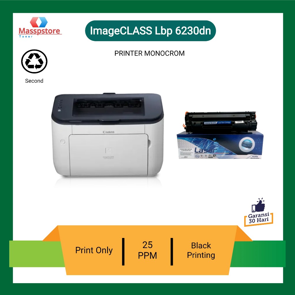 Jual Printer Canon LBP6230dn dupleks Otomatis Canon Laser Monokrom CRG ...