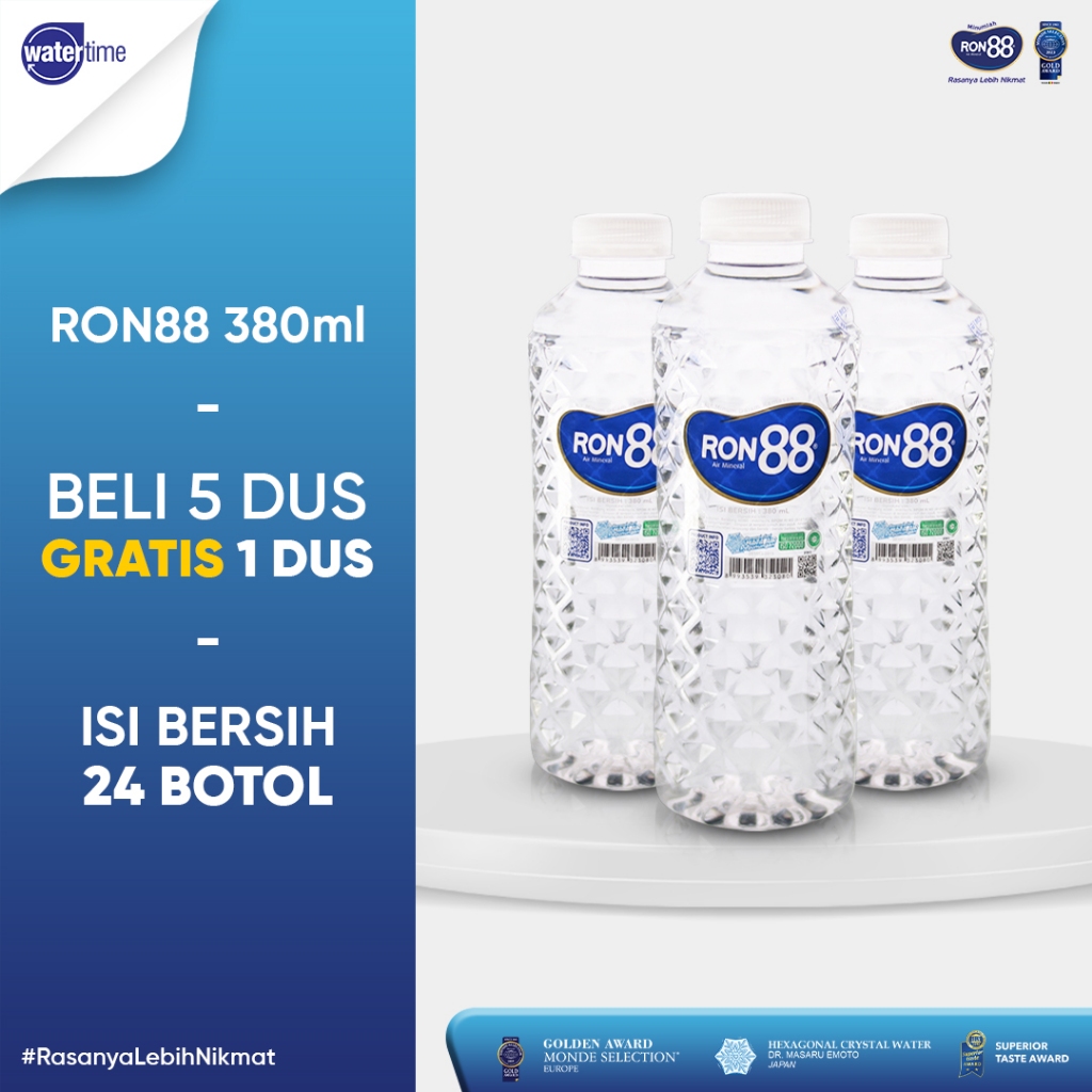 Jual Ron88 - Botol natural 380ML Beli 5 Dus GRATIS 1 Dus | Shopee Indonesia