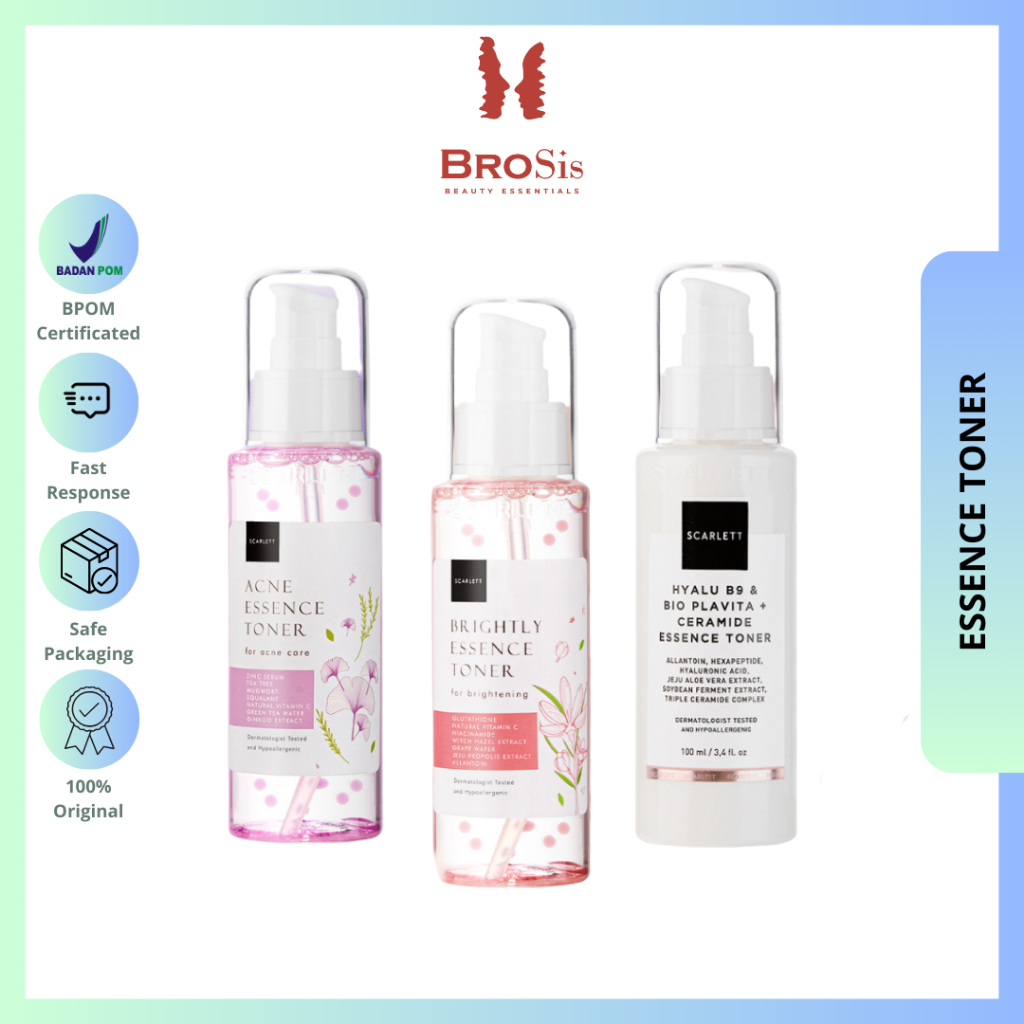 Jual Scarlett Whitening Essence Toner Series | Brightly | Acne ...