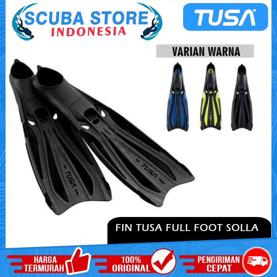 Jual FF23 Fin Diving Tusa Solla Kaki Katak Selam Fins Full Foot Scuba Diving Snorkeling ...