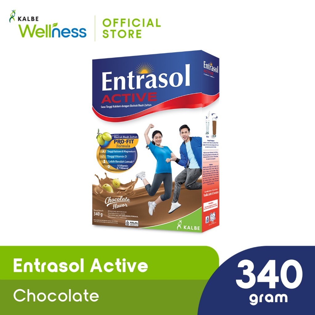 Jual Entrasol Active Chocolate 340gr | Shopee Indonesia