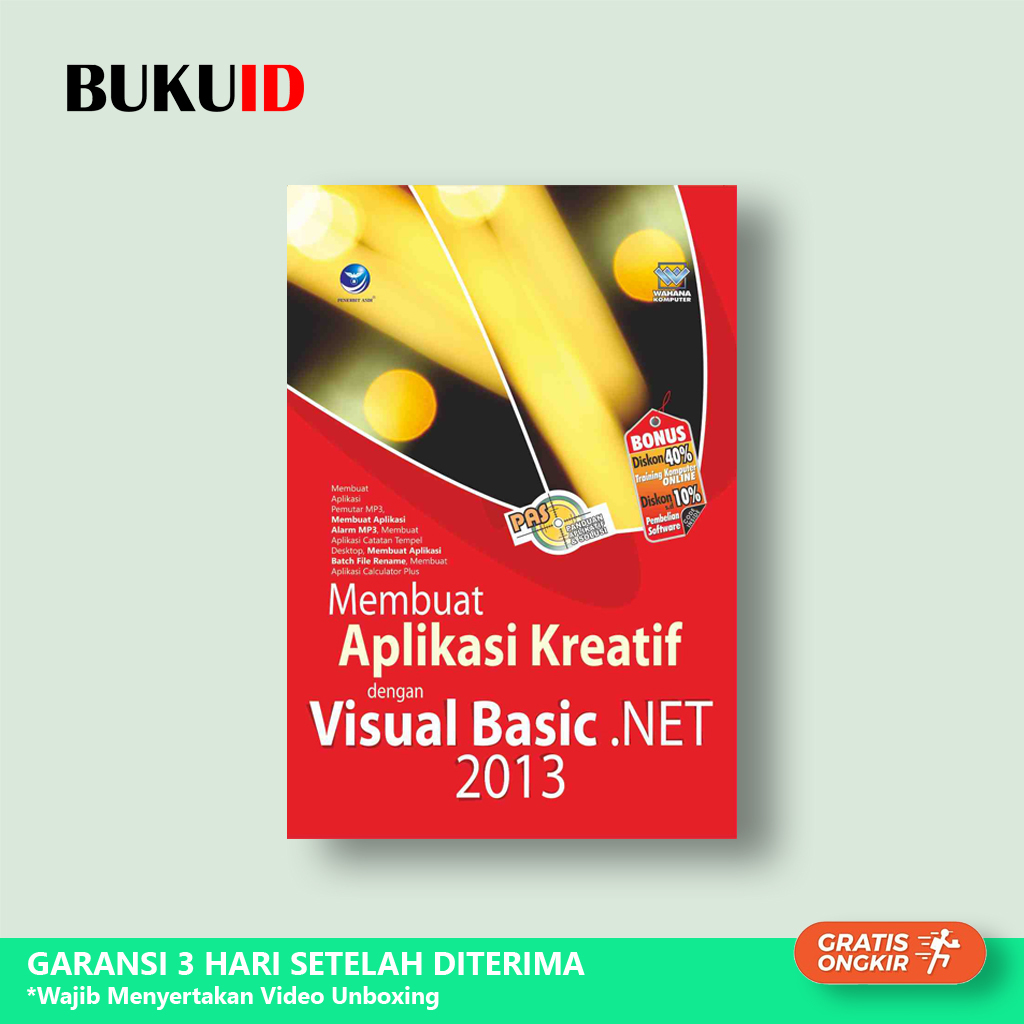 Jual Buku Panduan Aplikatif Dan Solusi: Membuat Aplikasi Kreatif Dengan Visual Basic. Net 2013 ...