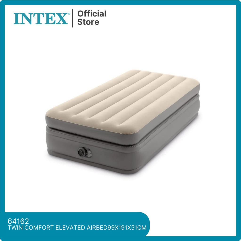 Jual INTEX Kasur Udara Twin Comfort Elevated Airbed 64162 | Shopee Indonesia