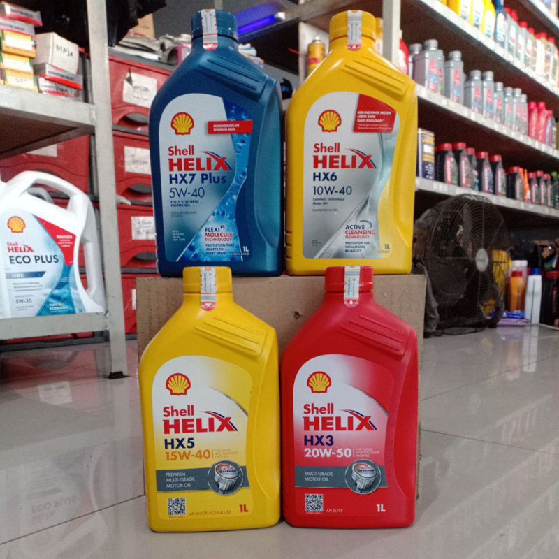 Jual Oli Mesin Shell Helix HX3 HX5 HX6 HX7 1Liter | Shopee Indonesia
