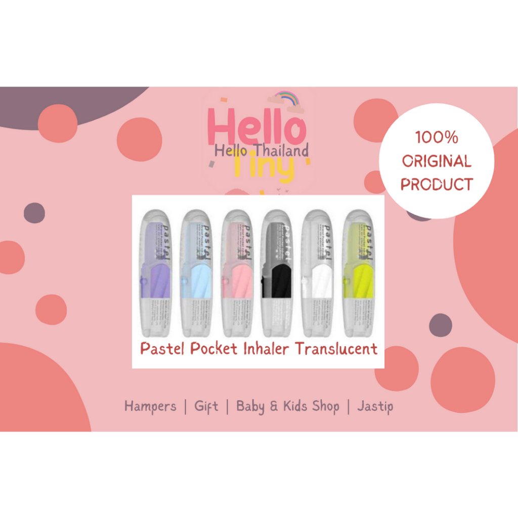 Jual PASTEL POCKET INHALER TRANSLUCENT THAILAND 100% ORIGINAL READY ...