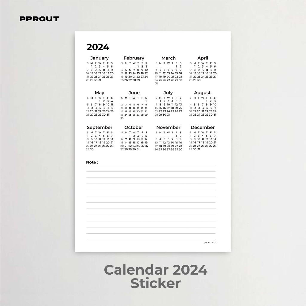 Jual Kalender 2024, Sticker Poster Kalender, Kalender Tempel, Postcard ...