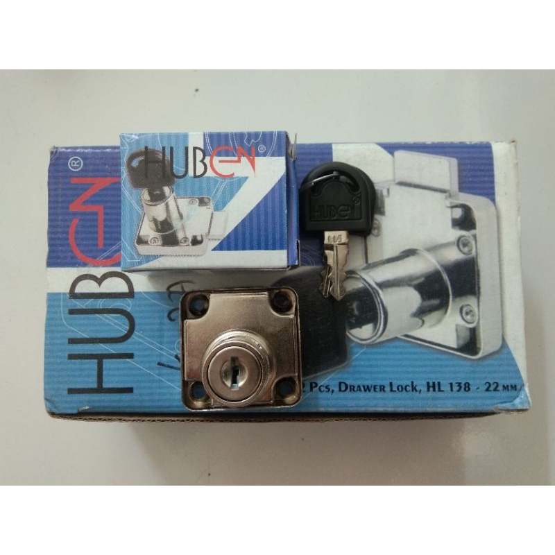 Jual Kunci Laci / Kunci Lemari / Kunci Locker / Drawer Lock HUBEN HL-138 22 mm | Shopee Indonesia