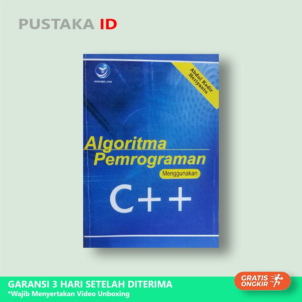 Jual Buku Algoritma Pemrograman Menggunakan C++ - Original | Shopee ...
