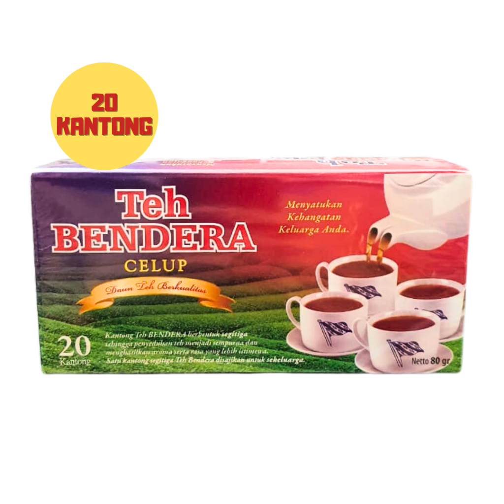 Jual TEH BENDERA CELUP ISI 20 KANTONG MINUMAN BENDERA TEABAG | Shopee ...