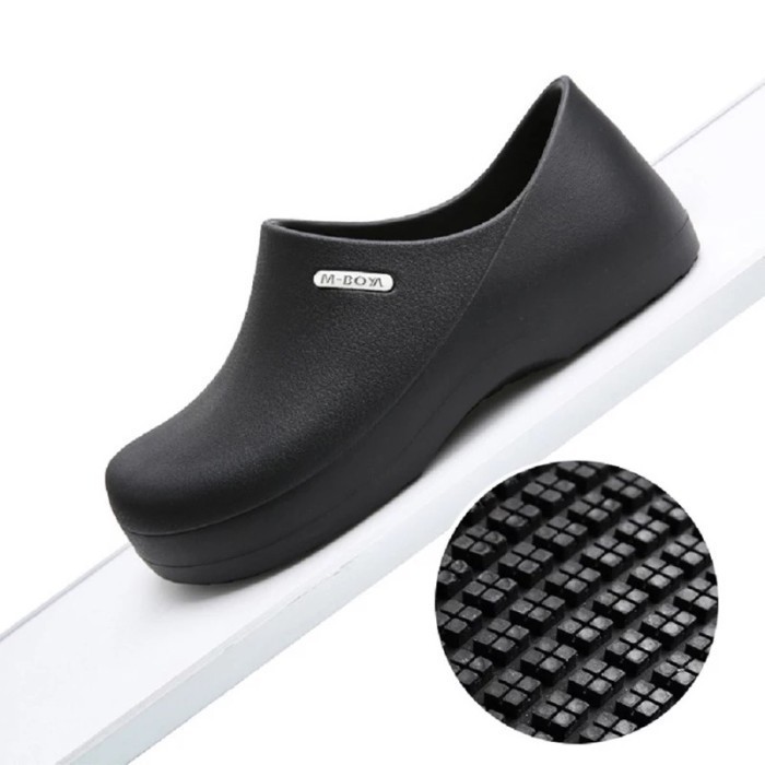 Jual MBOYA CHEF SEPATU KITCHEN ANTI SLIP CLOG EVA BERKUALITAS | Shopee ...