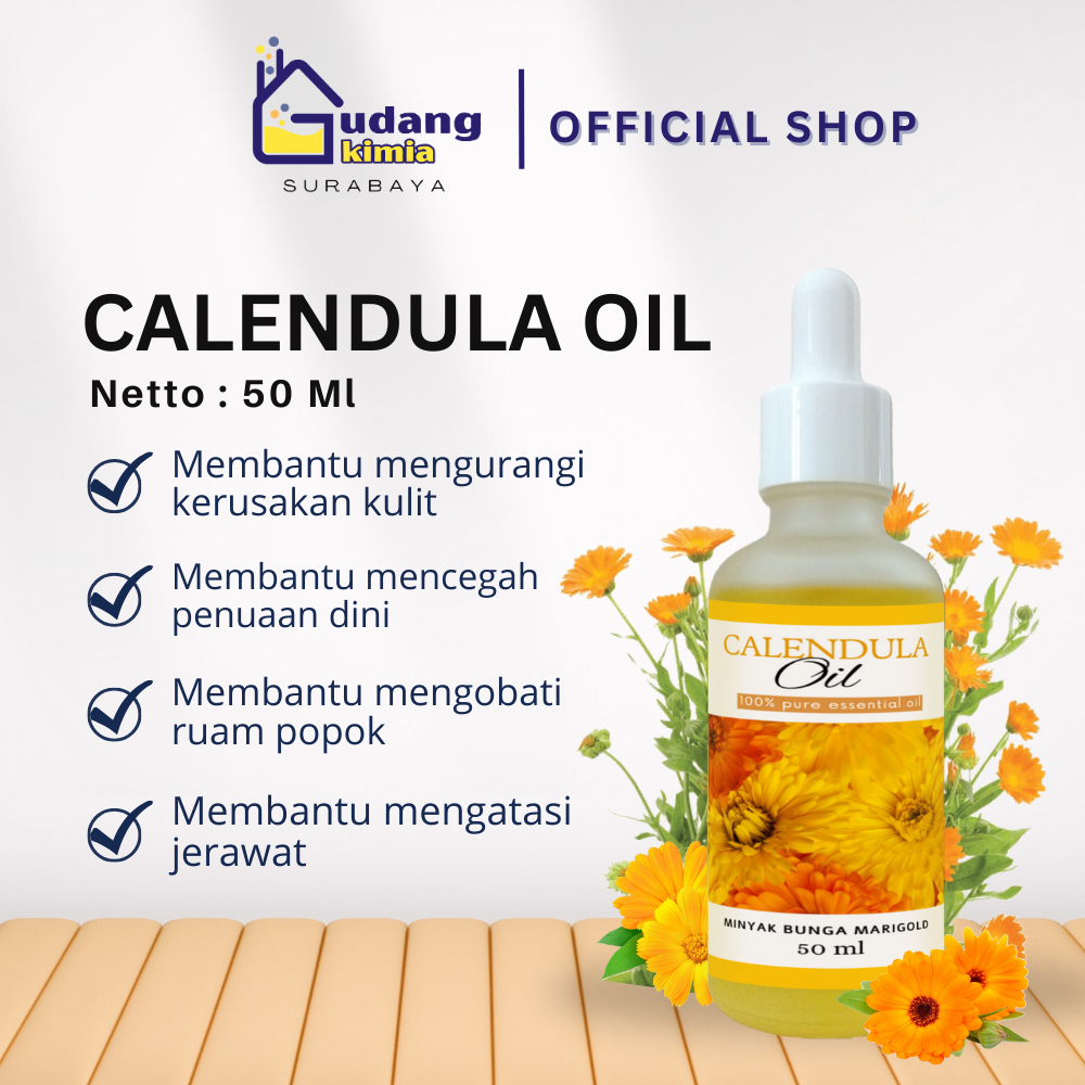 Jual Calendula Oil / Minyak Bunga Marigold / Cold Pressed 50 ML ...