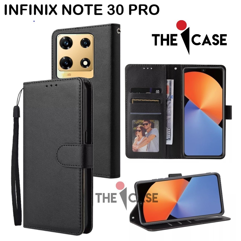 Jual Casing infinix note 30 pro model flip buka tutup case kulit ada ...