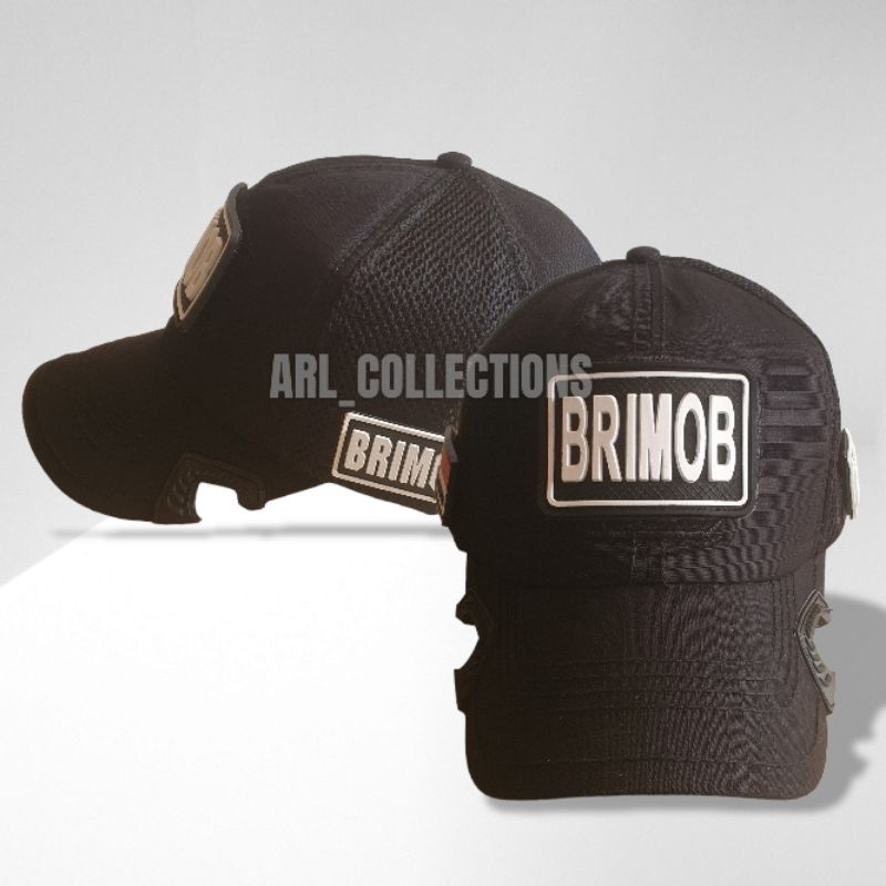Jual topi tactical coak logo tulisan brimob hitam combinasi - baseball ...