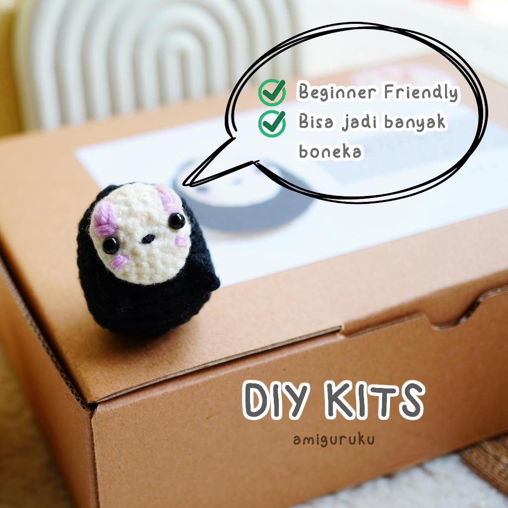 Jual Paket Rajut Pemula DIY Kits Amigurumi Boneka Rajut - Amiballs ...