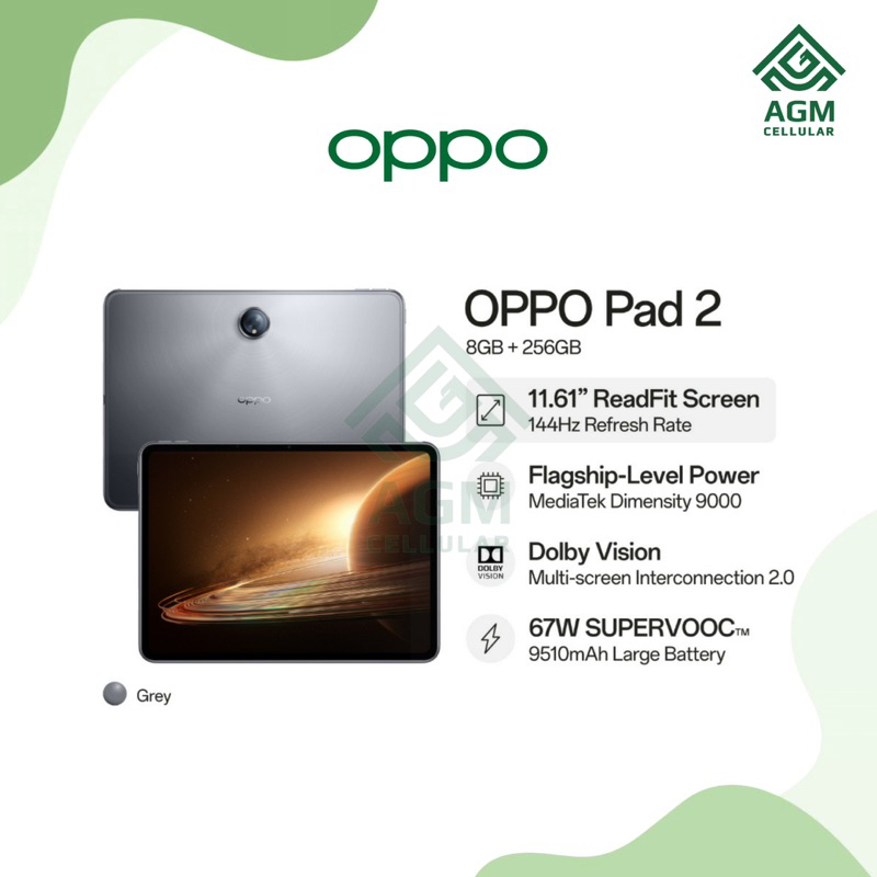 Jual OPPO PAD 2 RAM 8GB/256GB (Grey) | Shopee Indonesia