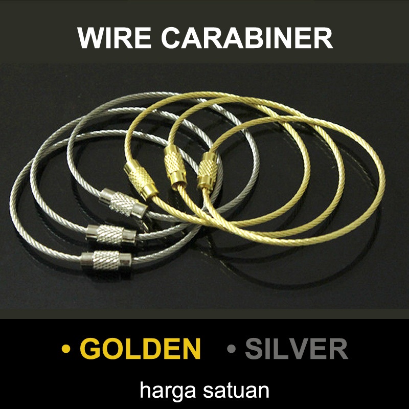 Jual Wire Carabiner / Stainless Steel Rope | Shopee Indonesia