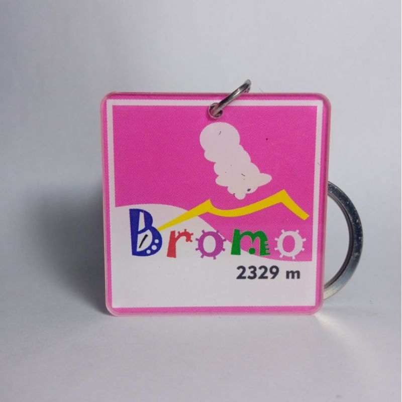 Jual Oleh-Oleh Gantungan kunci / keychain Gunung Bromo 2329 mdpl (Bahan ...